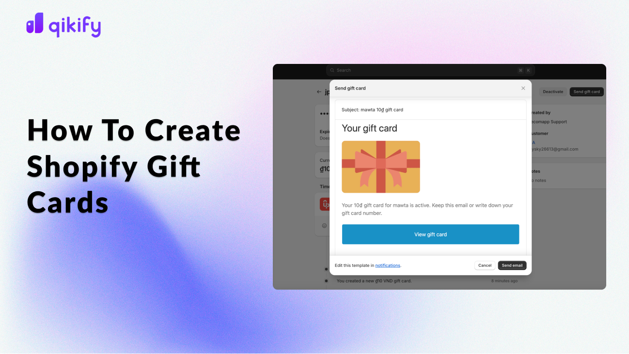 How to Create Shopify Gift Cards: A Complete Guide – Qikify Landing Page